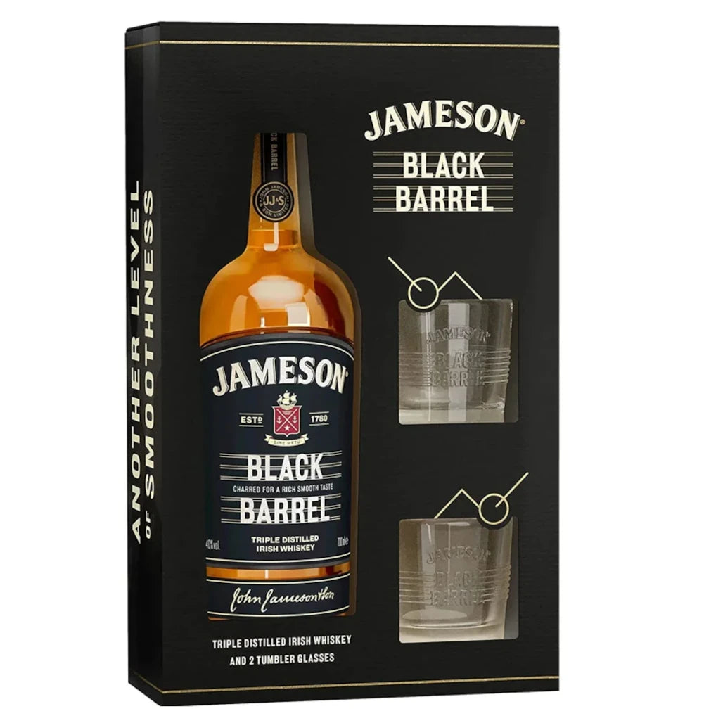 Jameson Black Barrel 70cl & Glass Pack | Kwoff